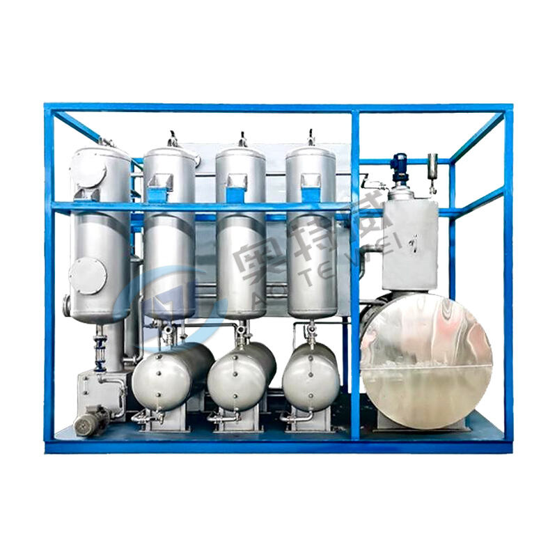 AOTEWEI Waste Oil Distillation Plant - Plastic Oil to Diesel with Smell Removing